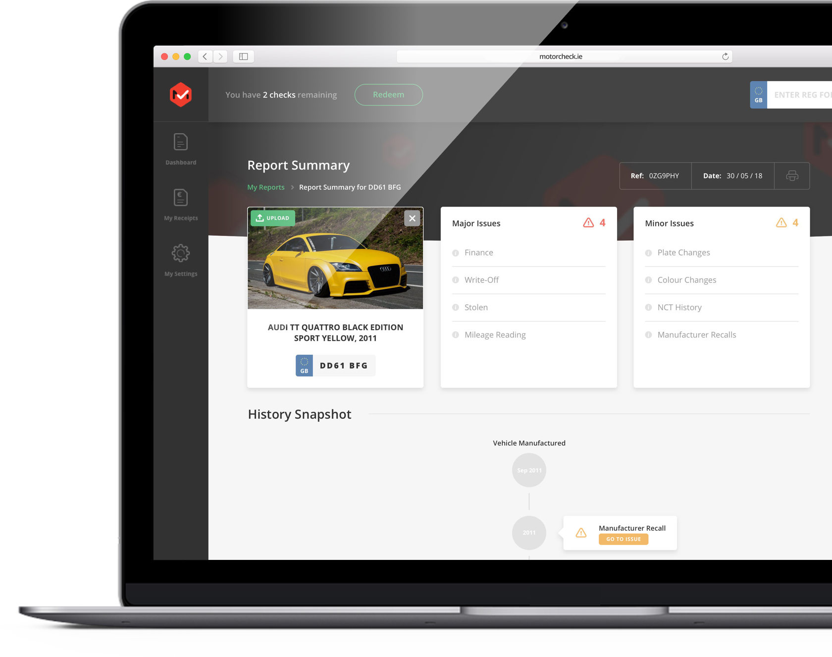 Get a Car History Check Today | MotorCheck Ireland